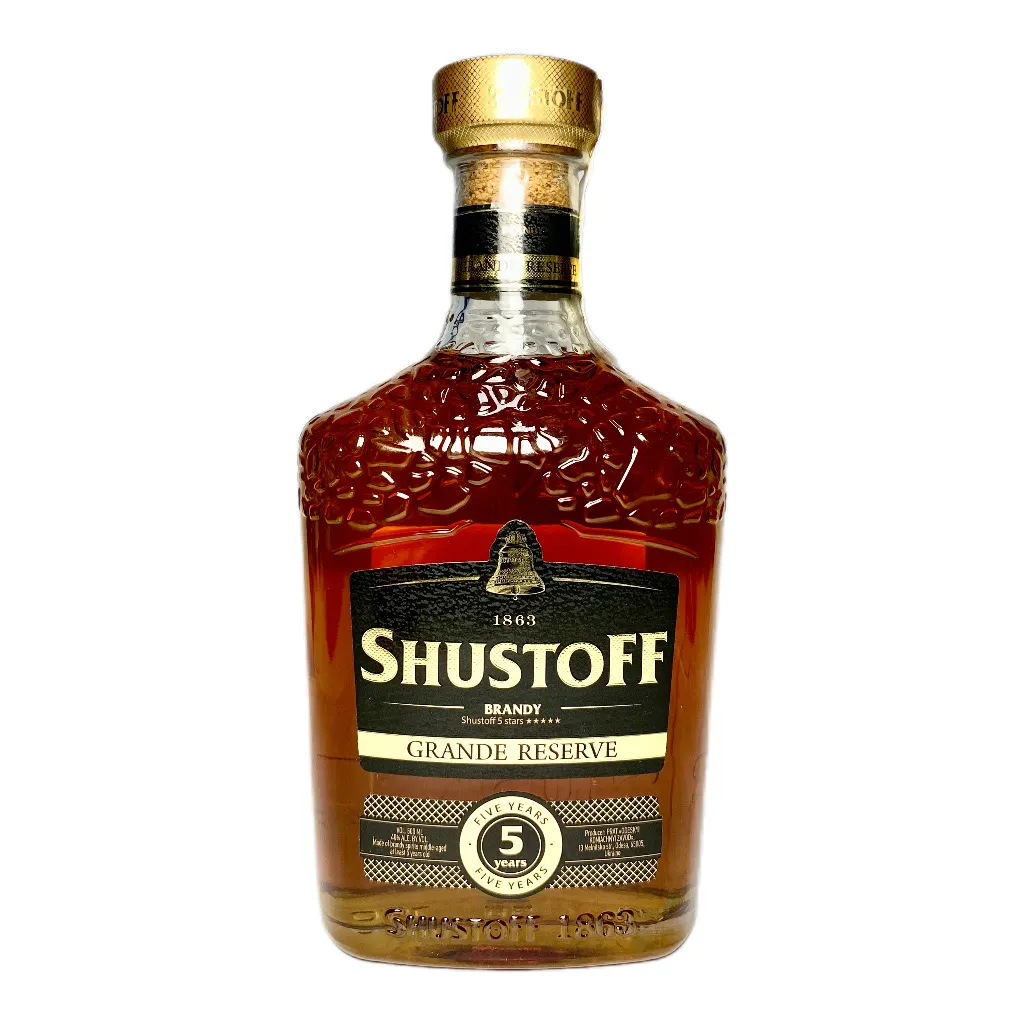 „Shustoff” Brandy „Grande Reserve” 5 lat alk 40% obj 500ml – Odessa Market